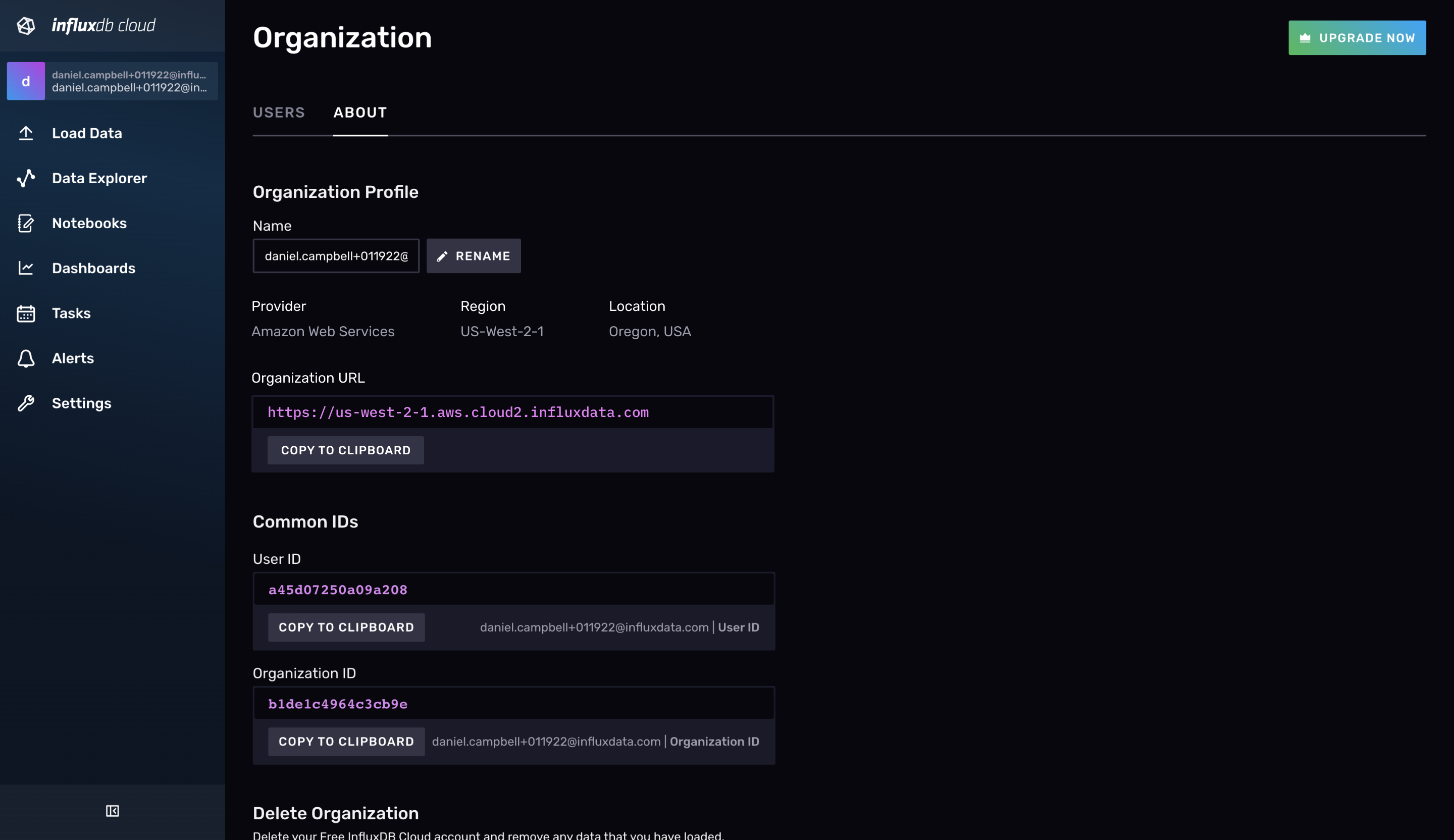 Add host name and URL to the about page · Issue #3619 · influxdata/ui · GitHub