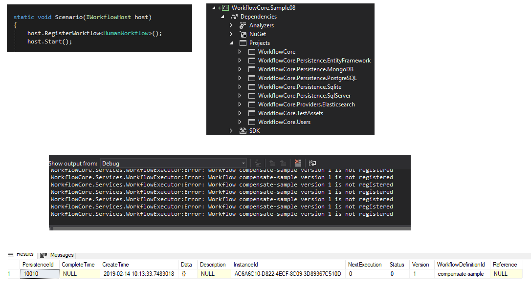 Humanworkflow with mssql in Sample.08 · Issue #262 · danielgerlag/workflow-core · GitHub