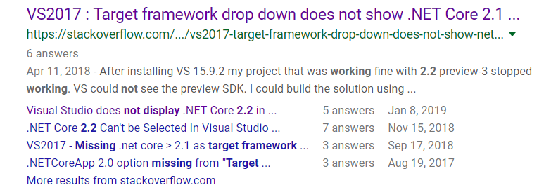 2.2.202-SDK not available in Visual Studio 2017 · Issue #2542 · dotnet ...