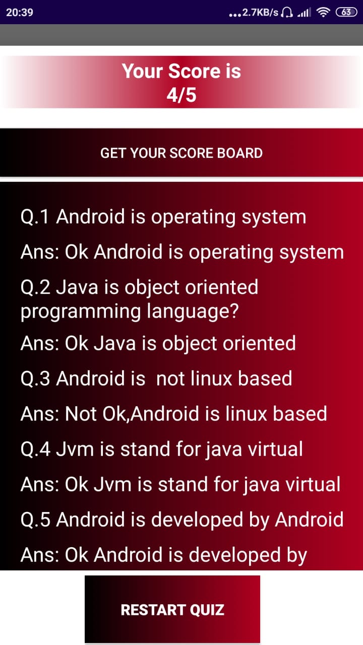 GitHub - sanj-tech/Multiple-Quiz-App-With-PieChart-in-Android