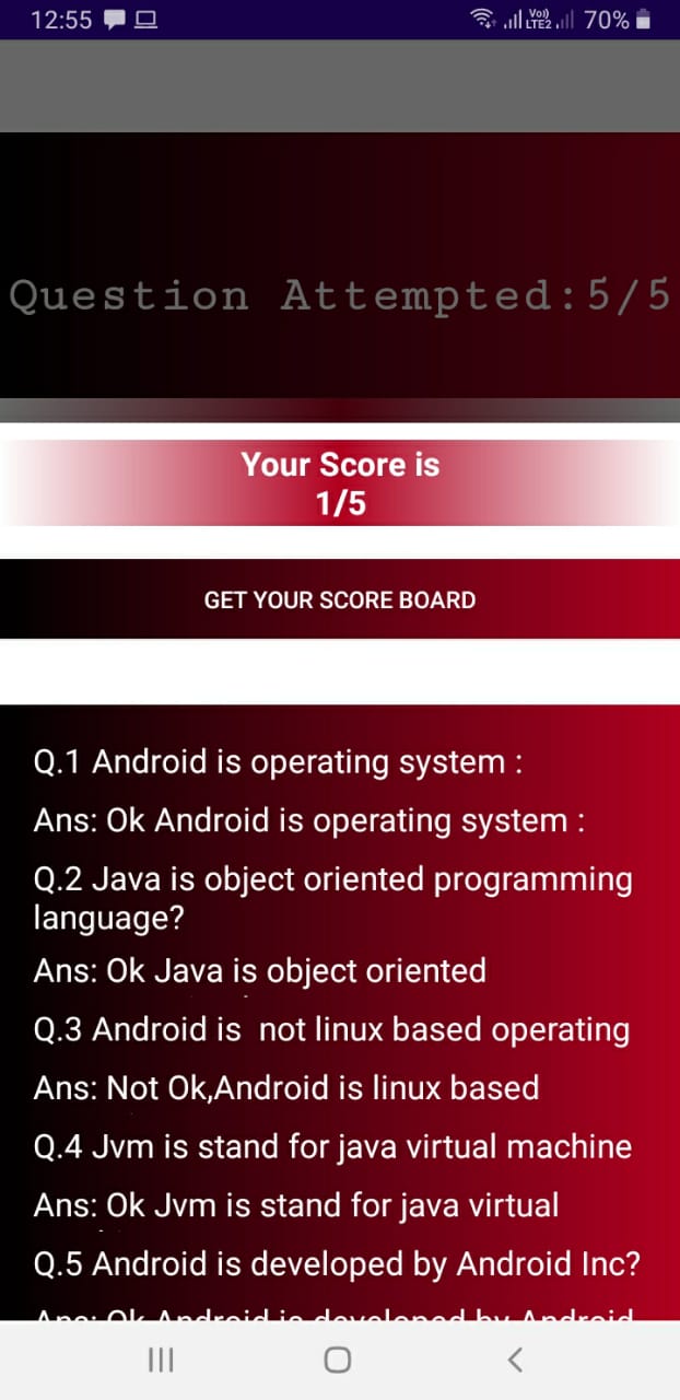 GitHub - sanj-tech/Multiple-Quiz-App-With-PieChart-in-Android