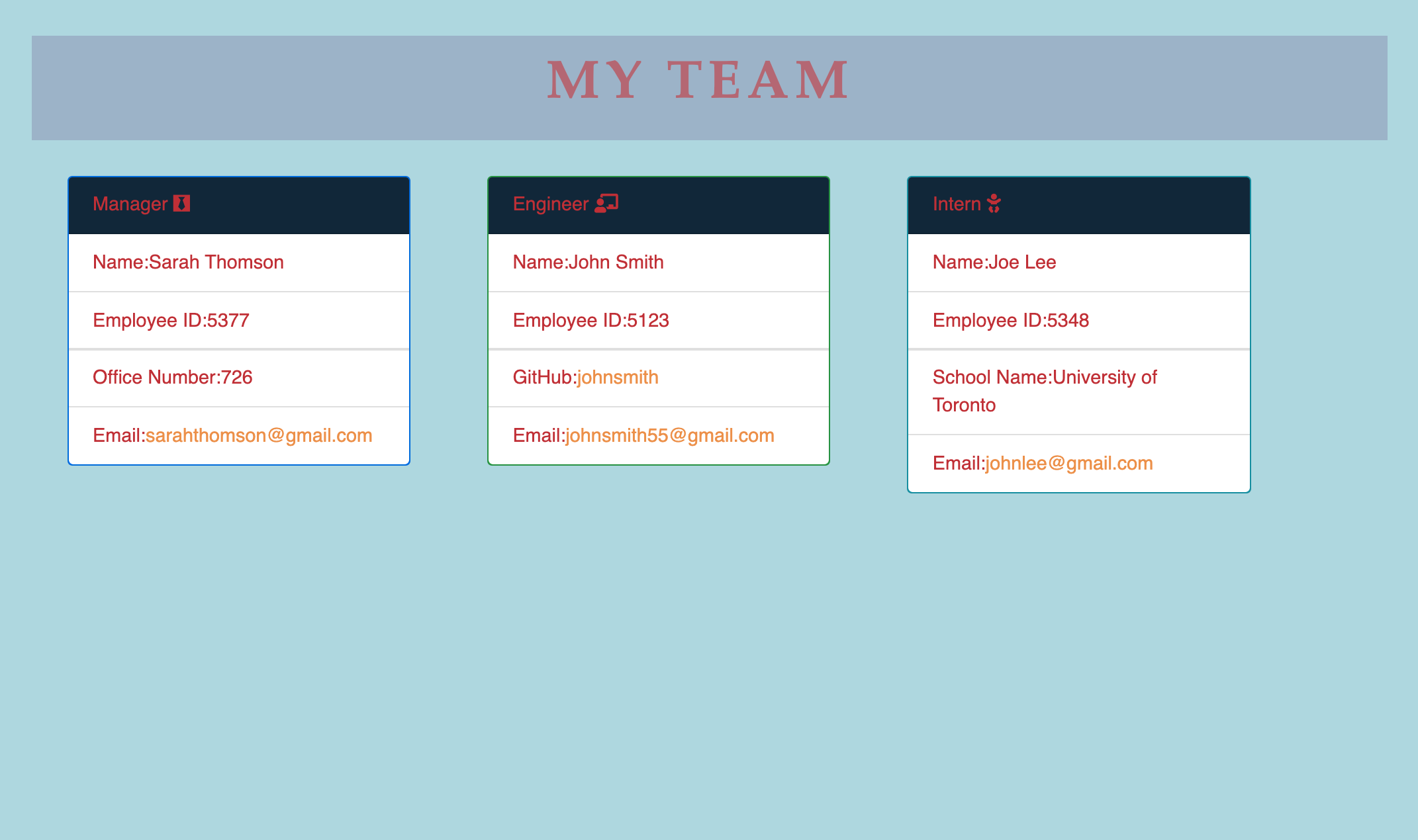 GitHub - amnasyeda/team-profile-generator