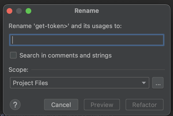 Rename Function Dialog Doesn T Prefill The Existing Name · Issue 2800 · Cursive Ide Cursive