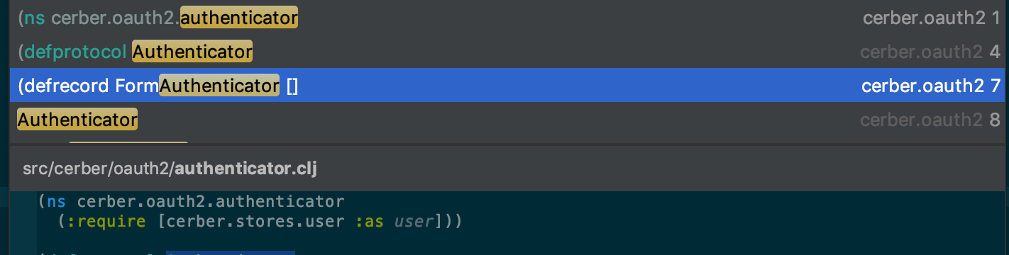 Clojure Namespaces In Find In Path Are Missing Their Last Segment · Issue 2257 · Cursive Ide