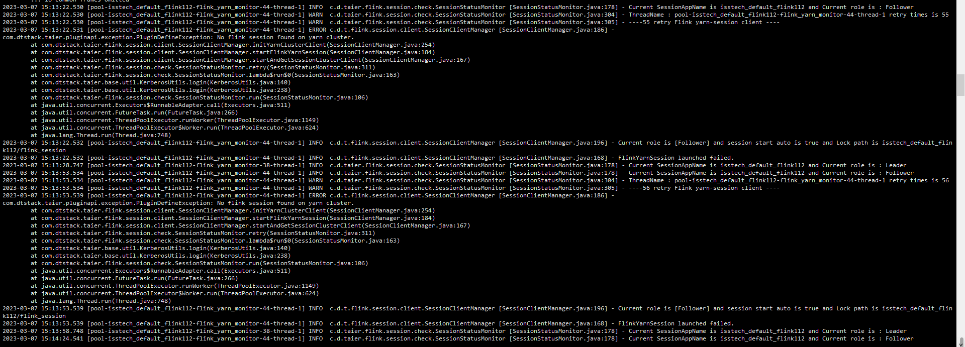taier1.3环境搭建flink1.12.7 on yarn，数据同步报错 · Issue #991 · DTStack/Taier · GitHub