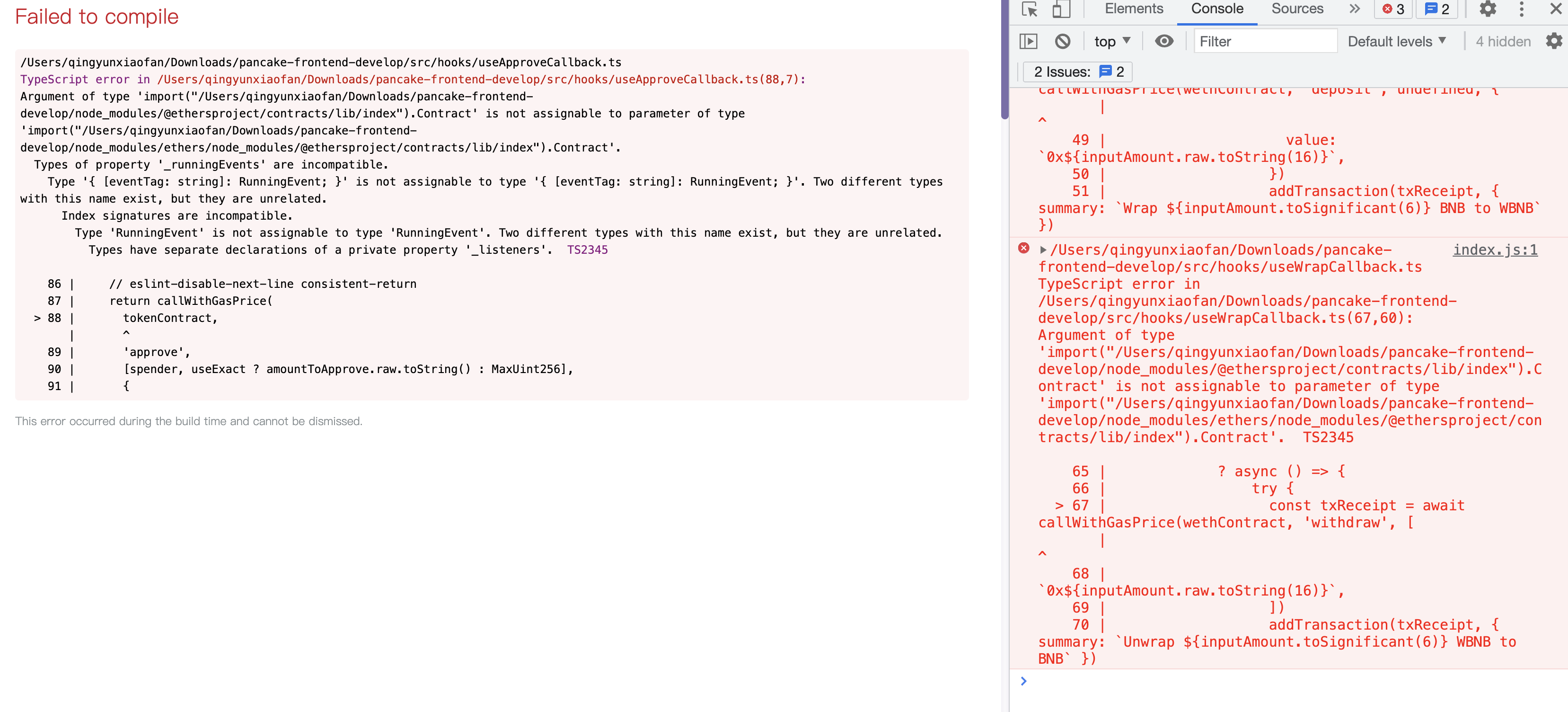 i cnnnot start [BUG] · Issue #1984 · pancakeswap/pancake-frontend · GitHub