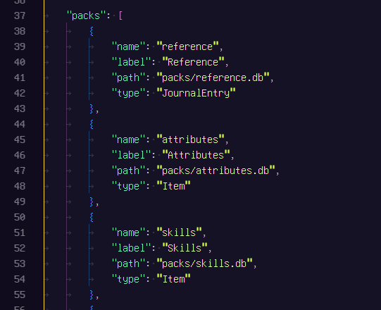Consider changing the CompendiumPack manifest schema to use "id ...