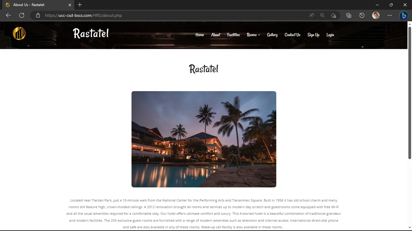 GitHub - mjasper30/HRS: 3rd Year Case Study - Hotel Reservation System (HRS)