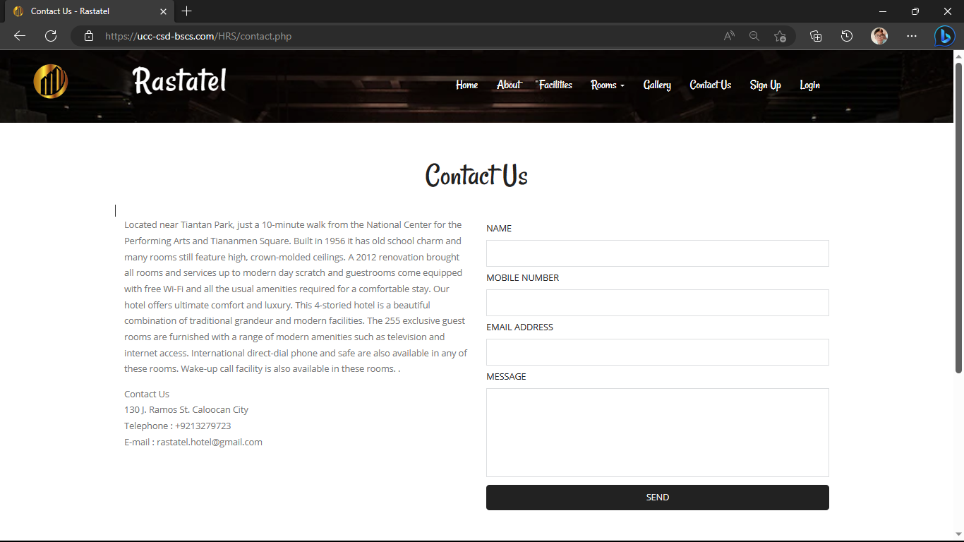 GitHub - mjasper30/HRS: 3rd Year Case Study - Hotel Reservation System (HRS)