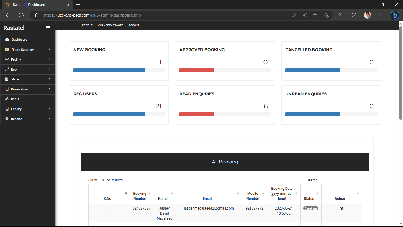 GitHub - mjasper30/HRS: 3rd Year Case Study - Hotel Reservation System (HRS)