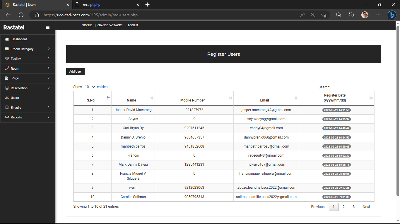 GitHub - mjasper30/HRS: 3rd Year Case Study - Hotel Reservation System (HRS)