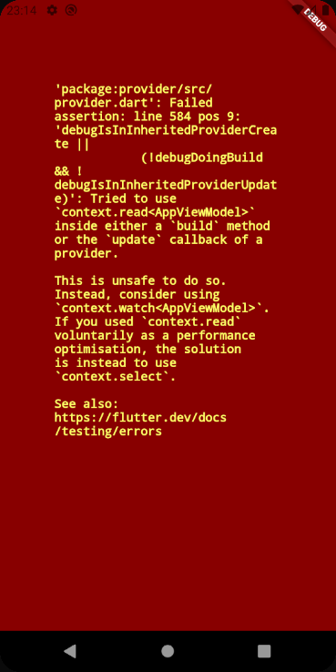 Can't use context.read or context.watch for InkWell · Issue #556 · rrousselGit/provider · GitHub