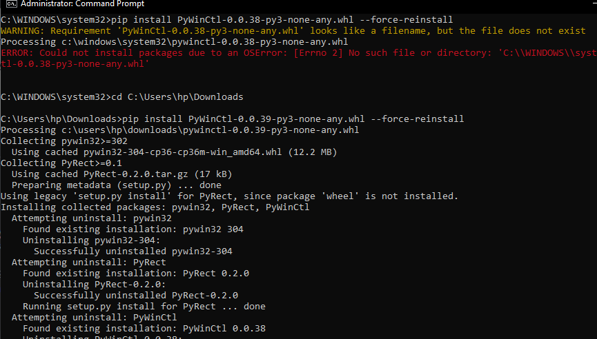 ModuleNotFoundError: No module named 'win32api' · Issue #71 · tryptech/obs-zoom-and-follow · GitHub