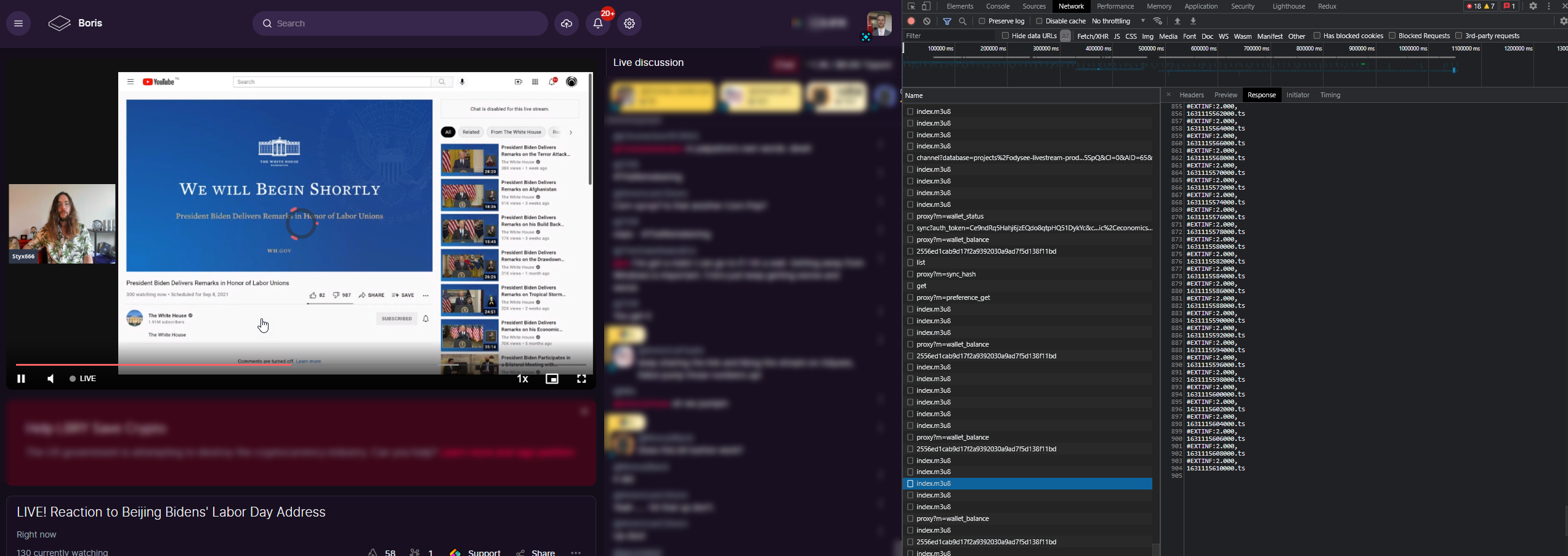 background tab in browser - livestream stops playing, won't go live anymore · Issue #1196 ...