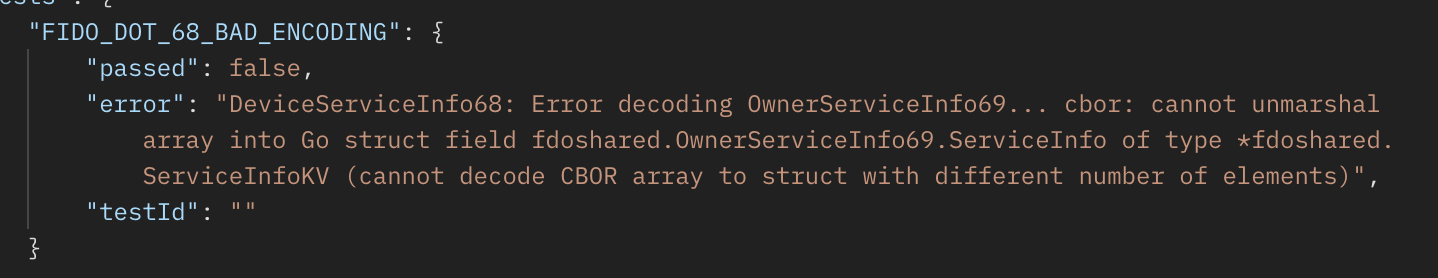 [BUG] Msg69: Error parsing service info · Issue #63 · fido-alliance/iot-fdo-conformance-tools ...