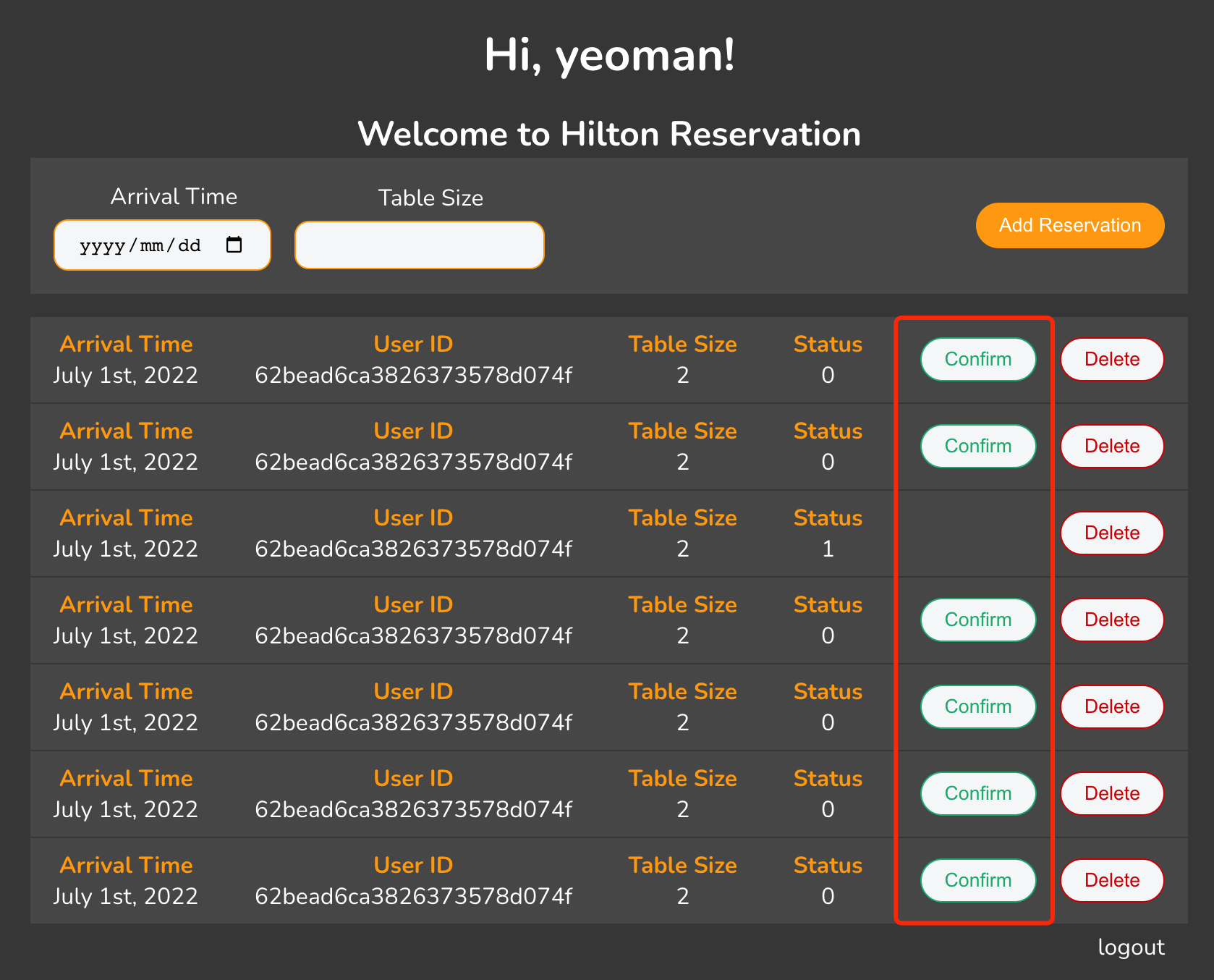 GitHub - namoey/hilton-reservation