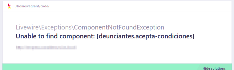 L7: Undefined property: Livewire\CompilerEngineForIgnition::$files · Issue #2482 · livewire ...