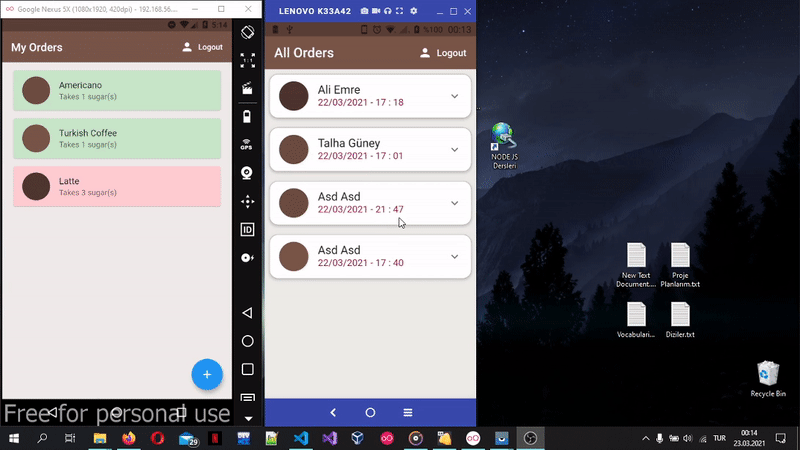 GitHub - devSuatt/coffee_order_project: Order tracking using ...