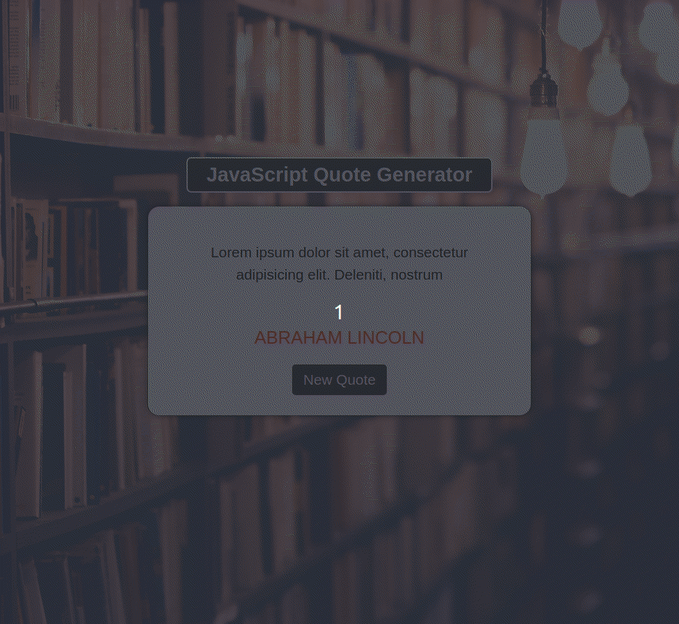 GitHub - mrxryba/JS-Quote-Generator
