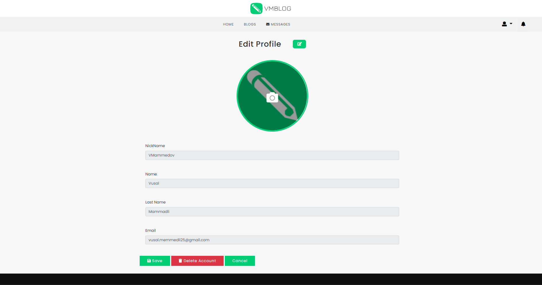 GitHub - VMammedov/BlogProject