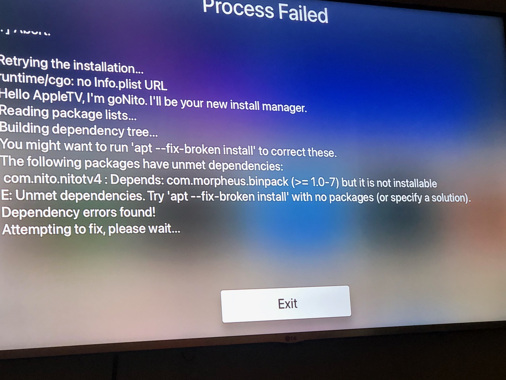 Apple tv 4 checkra1n doesn't work · Issue #2039 · checkra1n/BugTracker · GitHub