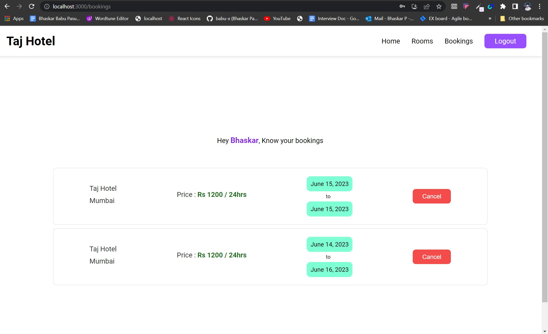 GitHub - babu-x/taj-hotel-client