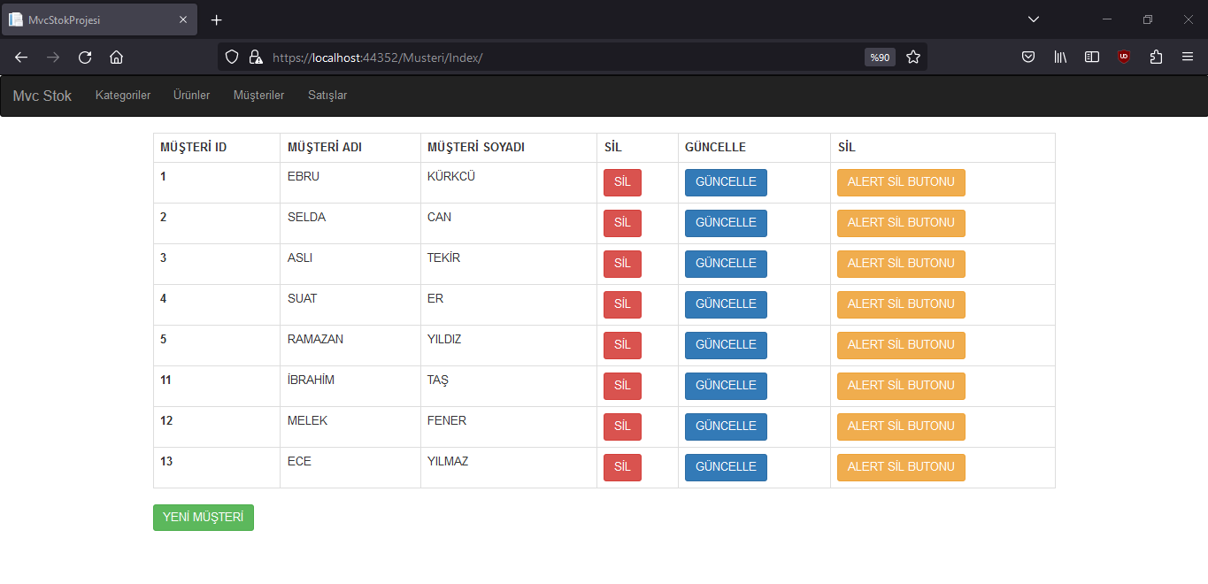 Github Ebrukurkcu Mvcstokprojesi
