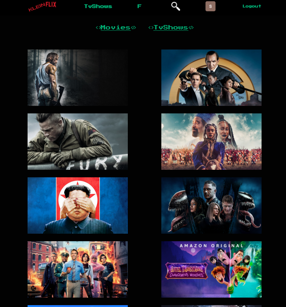 GitHub - scottklein7/kleinflix