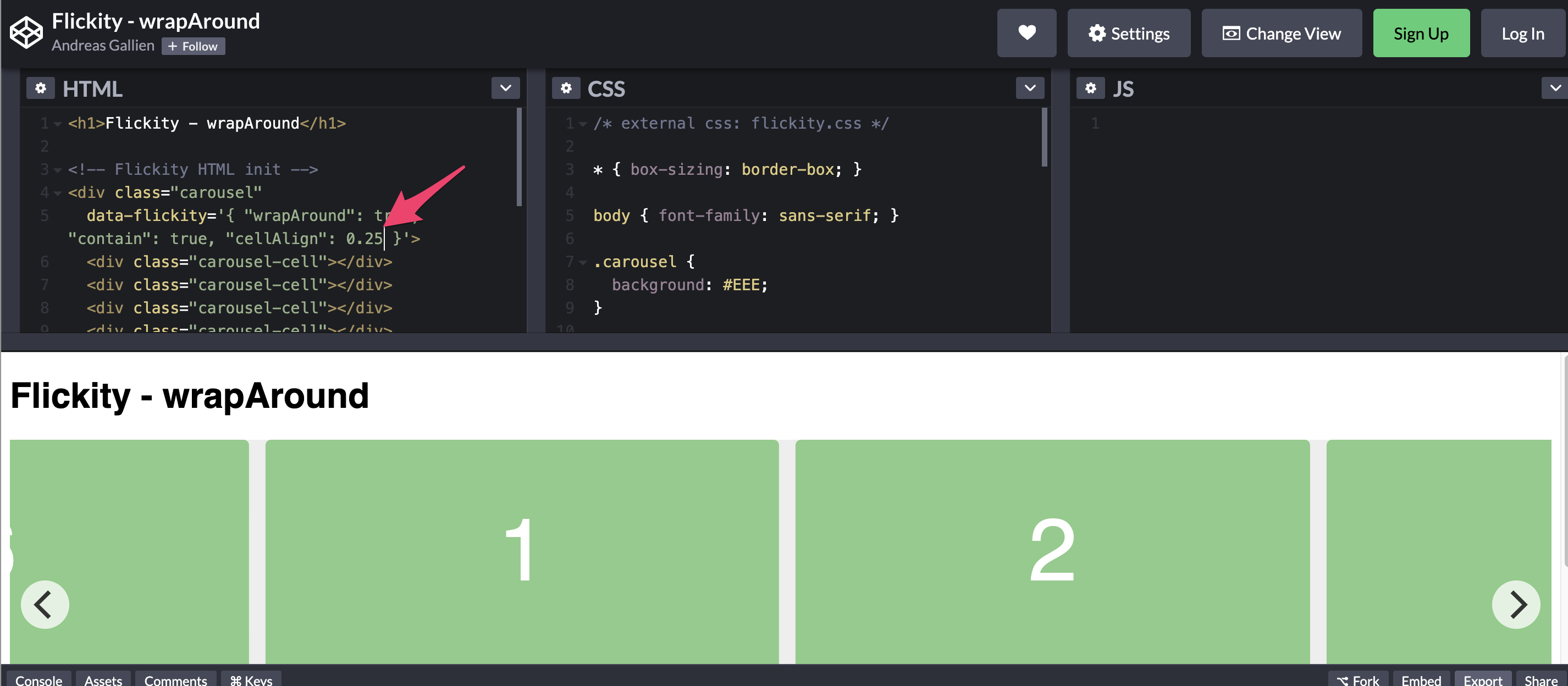 wrapAround: true with 33% width does not show half items · Issue #1156 · metafizzy/flickity · GitHub