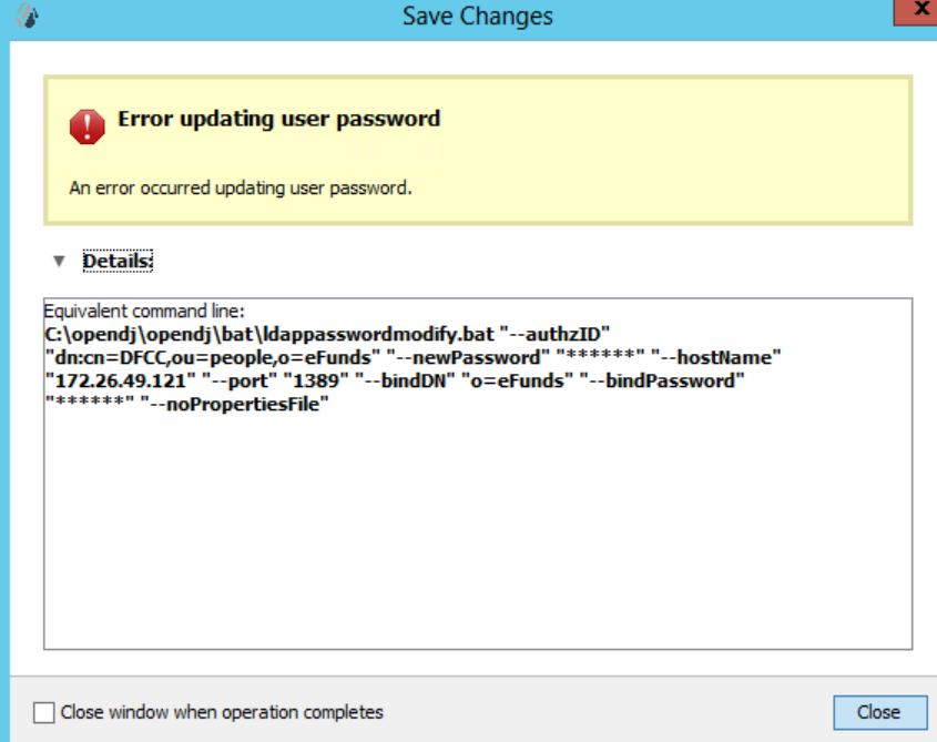 Error Change password via control-panel · Issue #167 ...