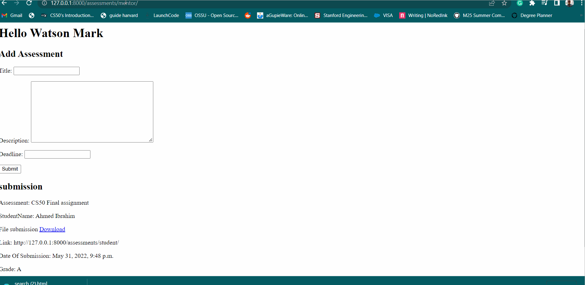 GitHub - ahmedibrhm/assesment_platform_django