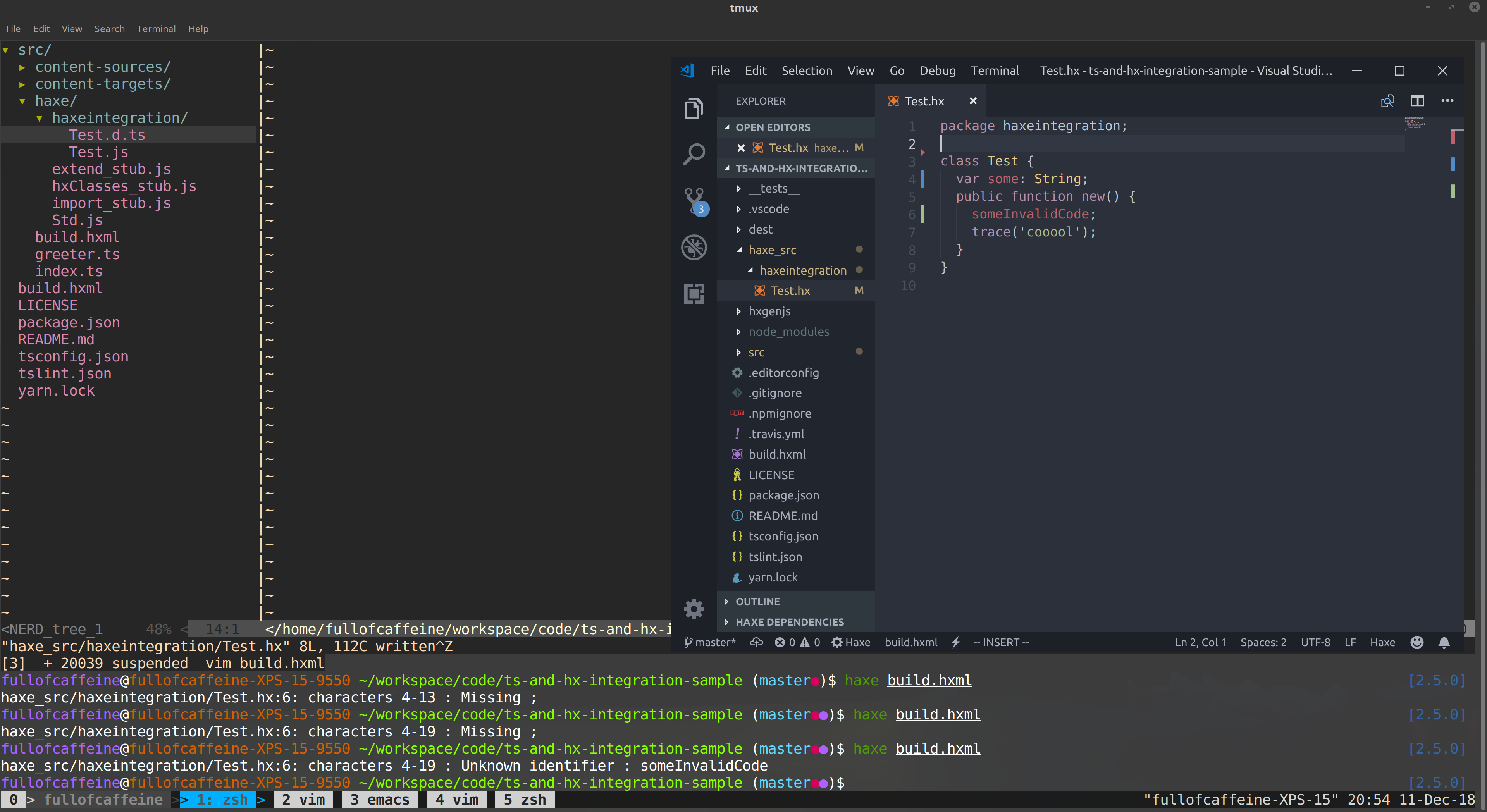 Completion and highlighting not working · Issue #309 · vshaxe/vshaxe · GitHub