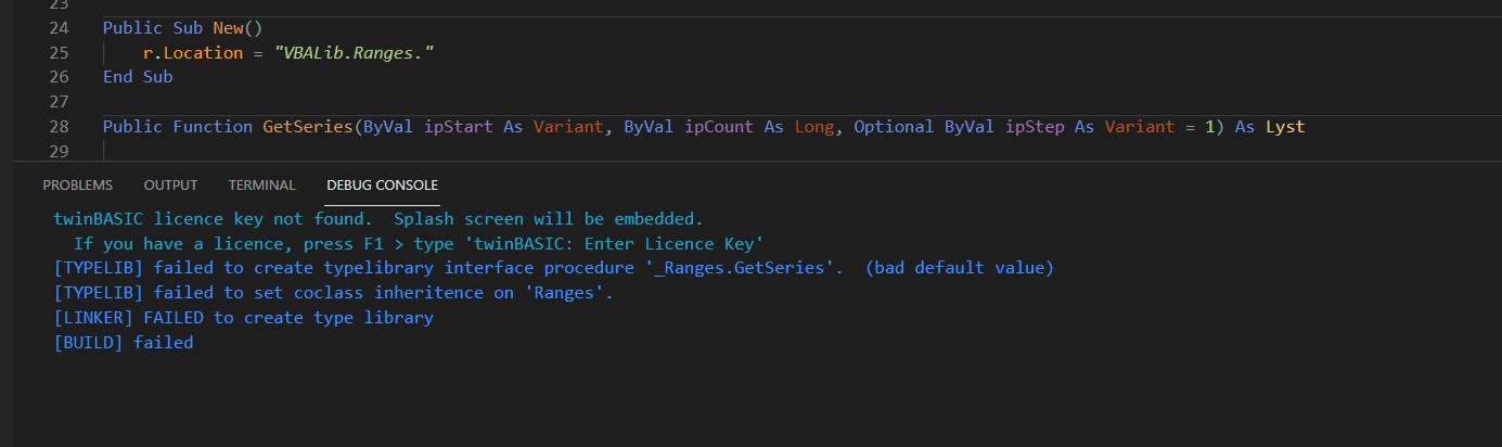 Optional default value prevents ActiveX from compiling · Issue #512 · twinbasic/twinbasic · GitHub