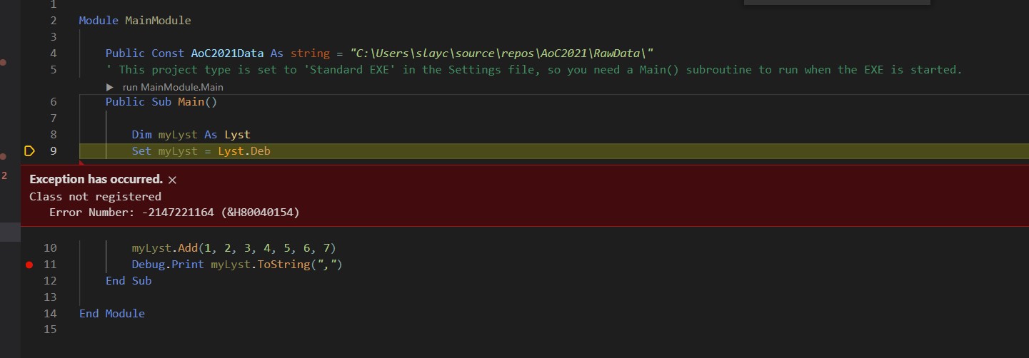 Failure to compile: Disconnected from compiler · Issue #514 · twinbasic/twinbasic · GitHub