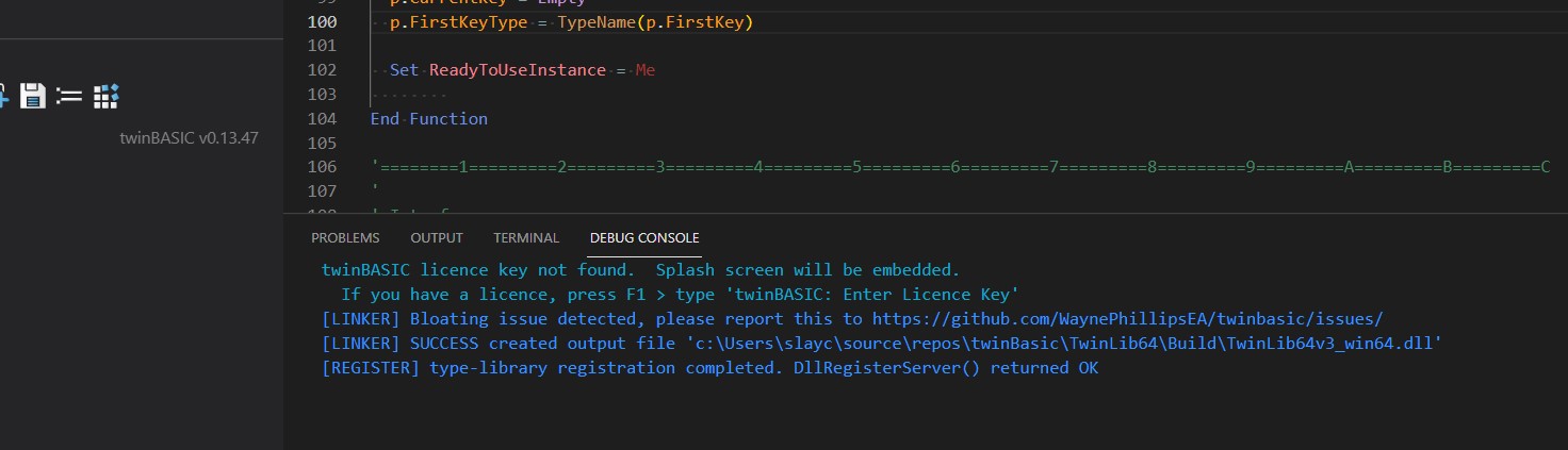 Trying to use a TwinBasic ActiveX dll gives "Class not registered" · Issue #583 · twinbasic ...