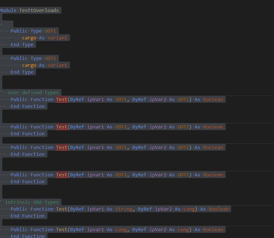 User defined Types do not work in overloaded functions · Issue #921 · twinbasic/twinbasic · GitHub