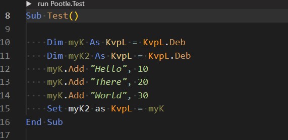 Editing Dim To Set Does Not Give A Compiler Error When Using Classes With A Self Factory Method