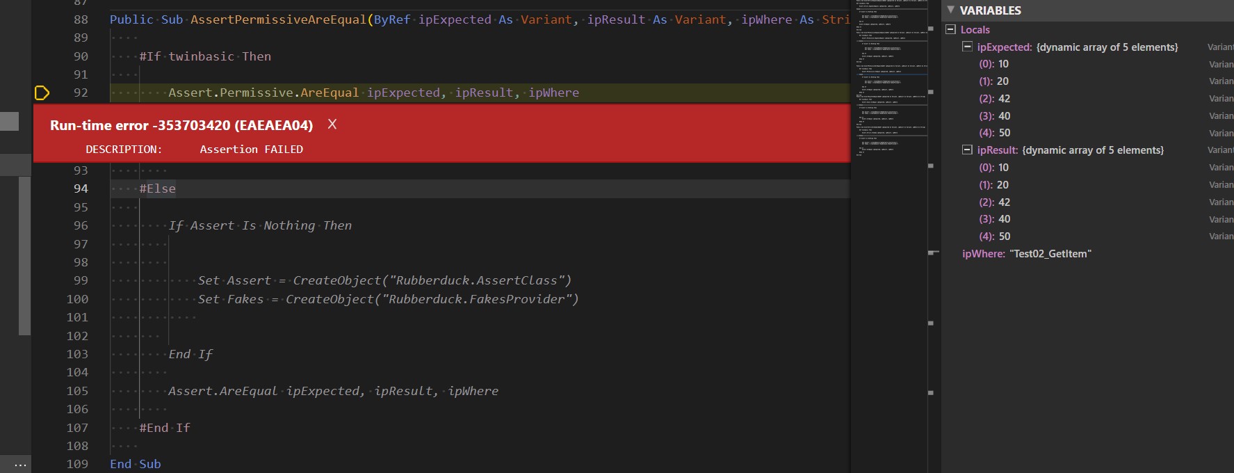 For Info Only: Anomalous fail of Assert statements when using referenced arrays · Issue #1494 ...