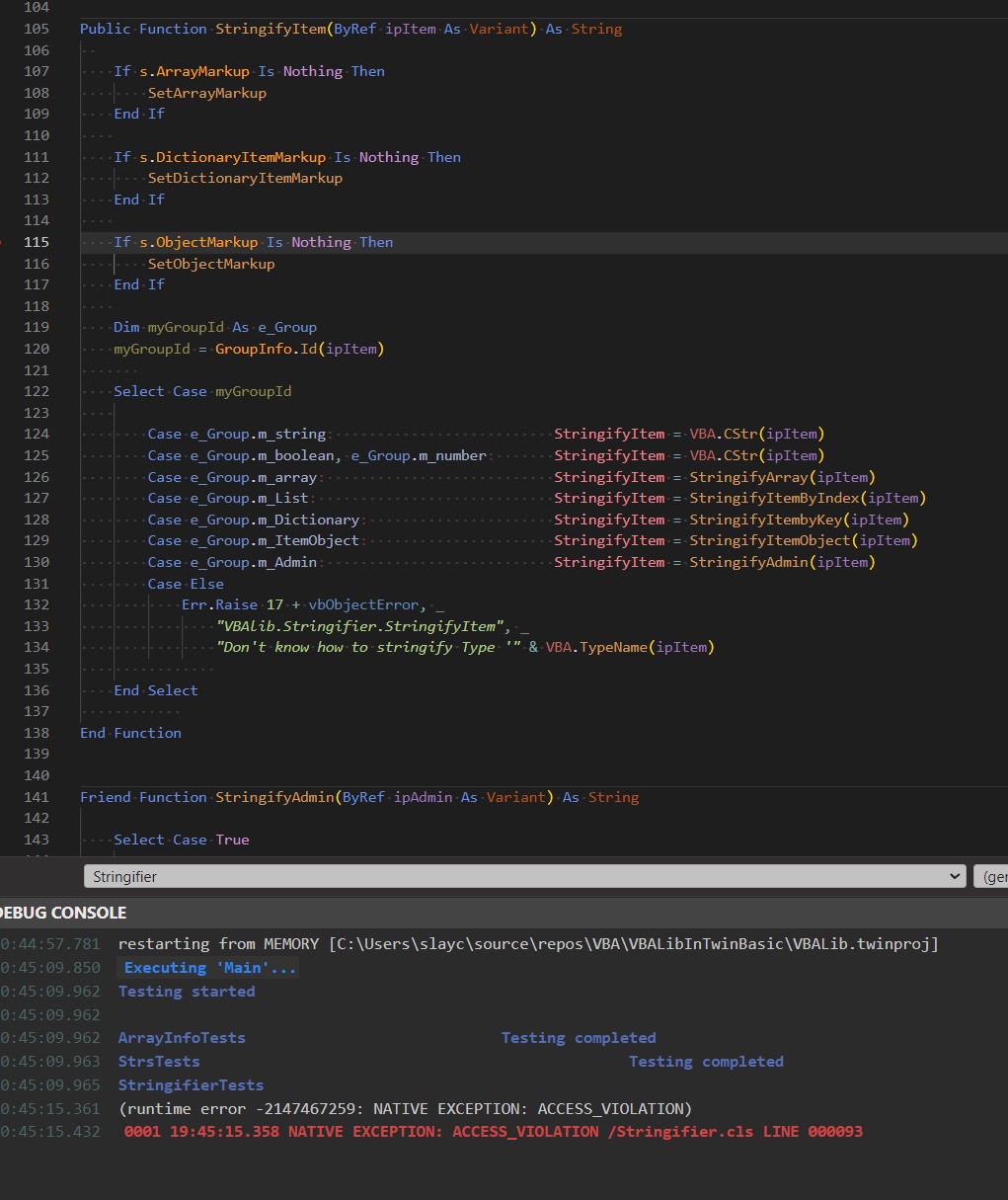 Location appears to cause an error when instantiating an object · Issue #1620 · twinbasic ...