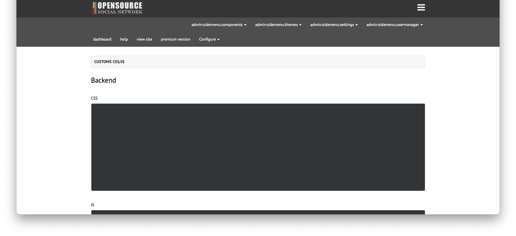 is:issue is:open In the Goblack theme, all the administrator options remain uneditable, and you ...