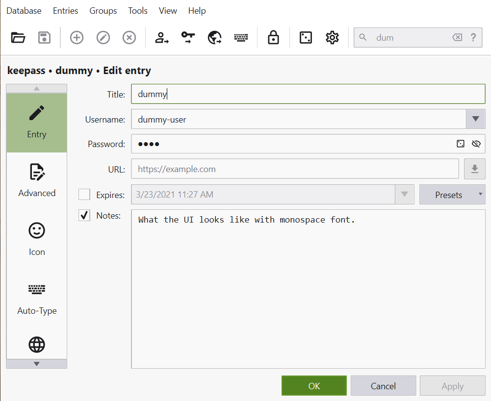 Font size in notes too small · Issue #6286 · keepassxreboot/keepassxc ...