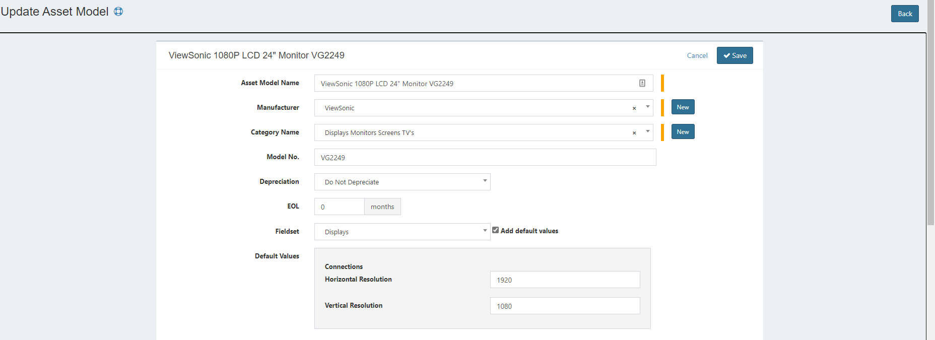 Inability To Correctly Set Certain Custom Field Default Value(s) via Edit Model. · Issue #9360 ...