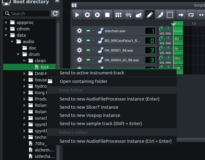 Send To New Slicert Instance Right Click Option · Issue 6999 · Lmms Lmms · Github