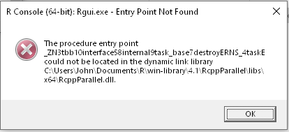 Namespace load failed · Issue #179 · RcppCore/RcppParallel · GitHub