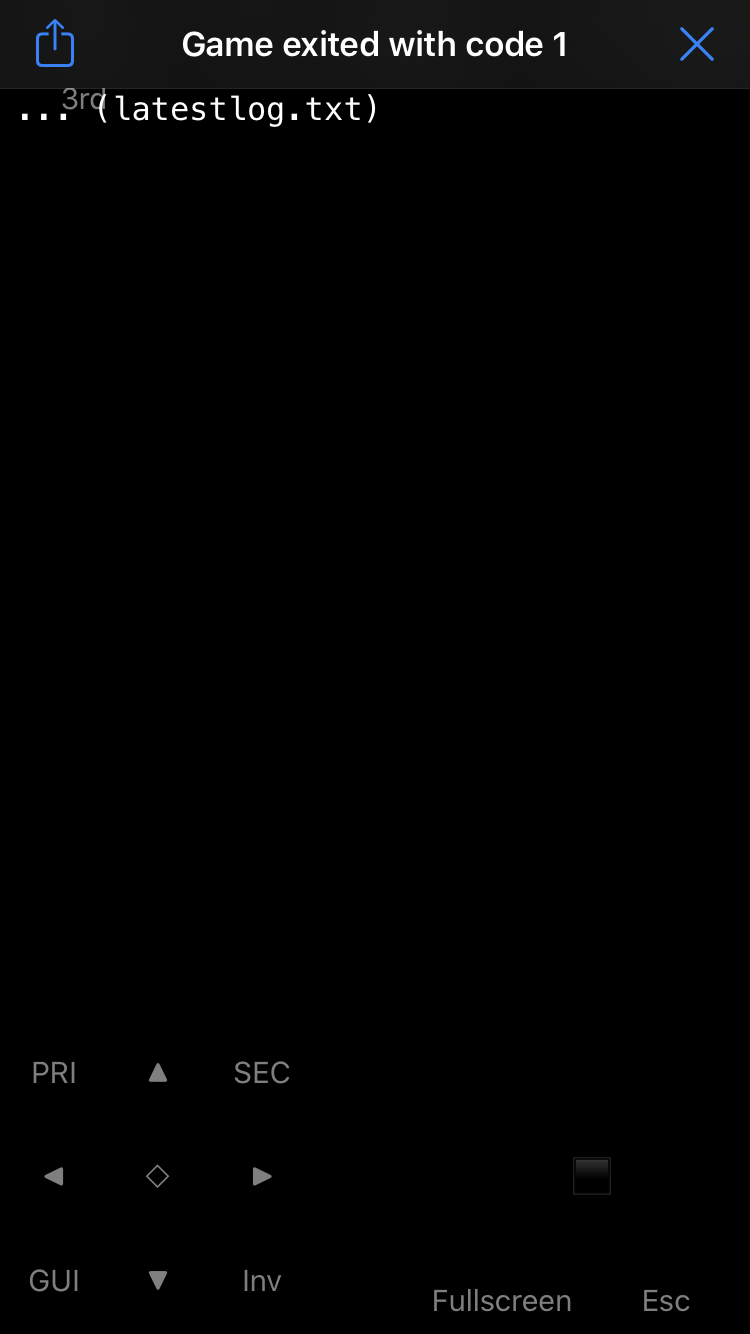 [Bug] Crashing right before game starts. iOS 13.41 · Issue #444 · PojavLauncherTeam ...