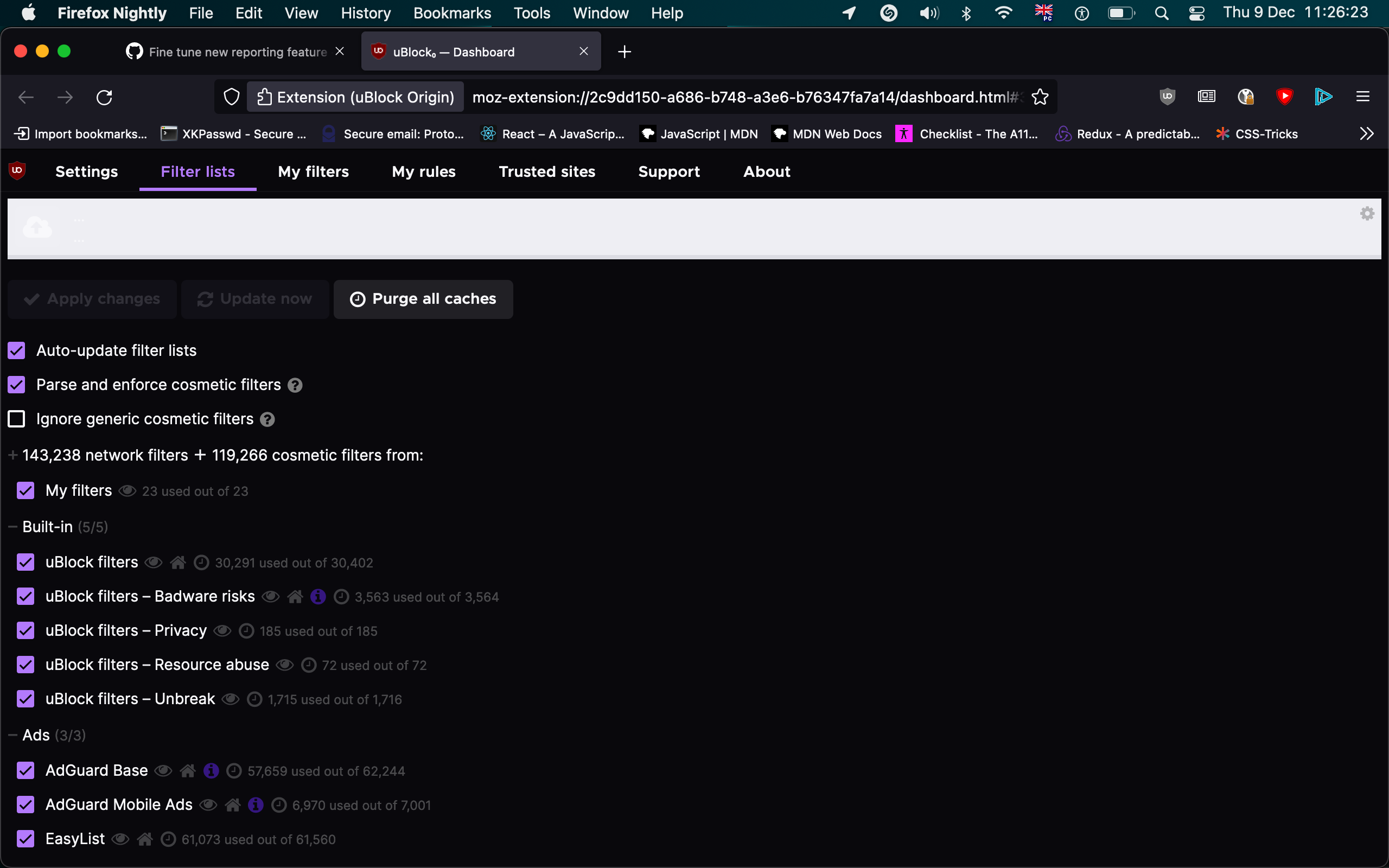 The top bar of the extensions settings page colours are weird · Issue #1867 · uBlockOrigin ...