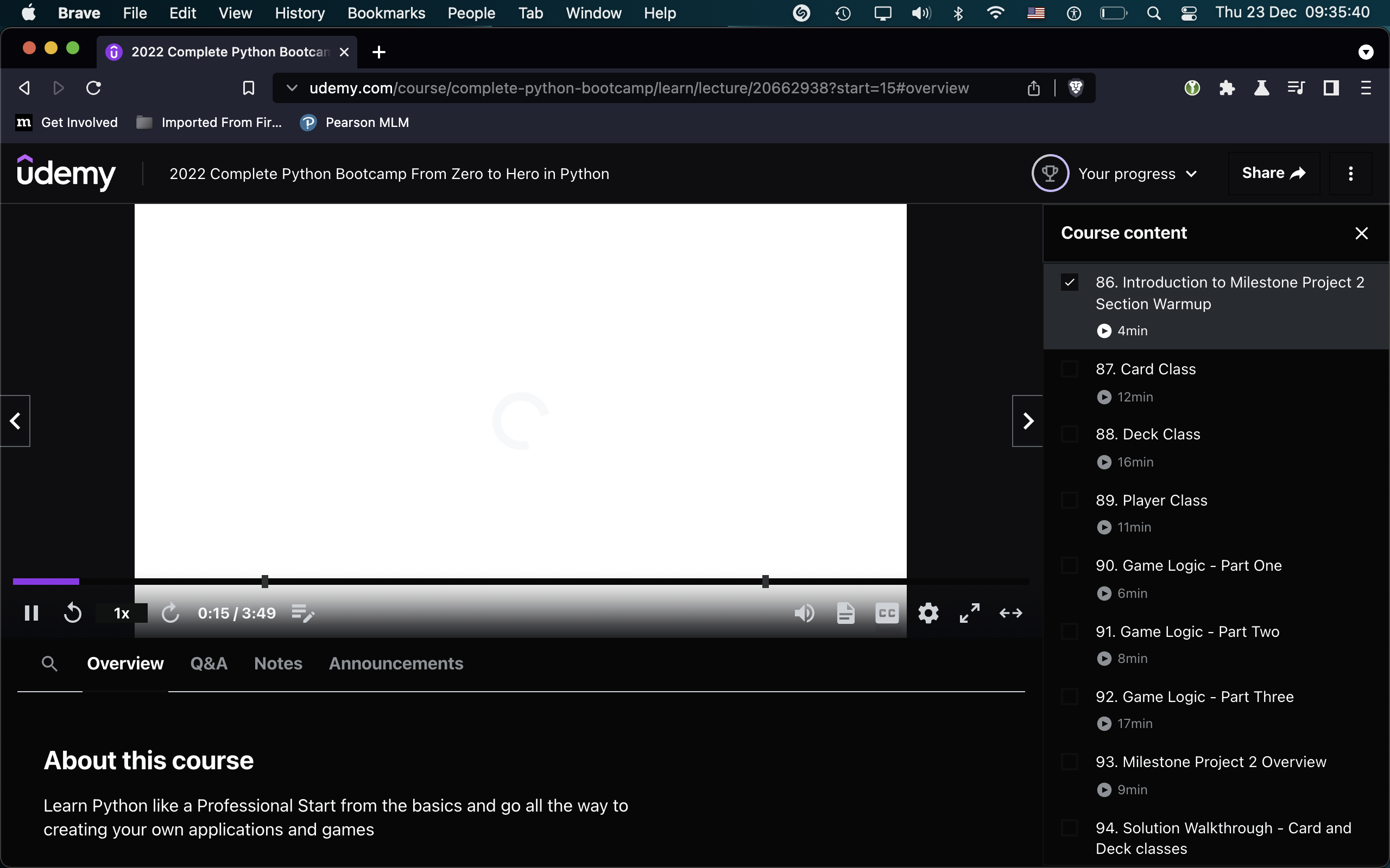 Udemy videos don't play even with Widevine enabled and shields off ...