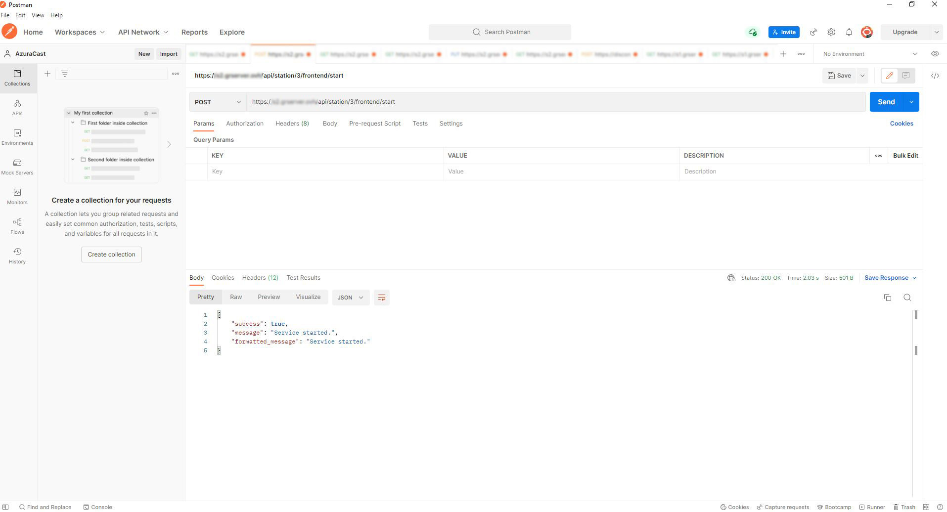 API Slim Application Error on already started radio station · Issue ...