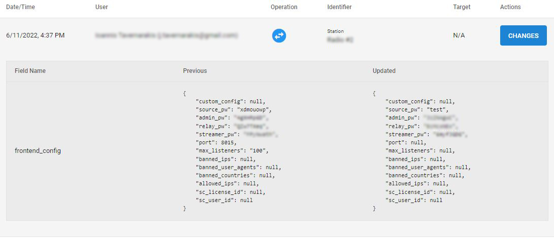 When i change source password from API maxlisteners get null value · Issue #5480 · AzuraCast ...