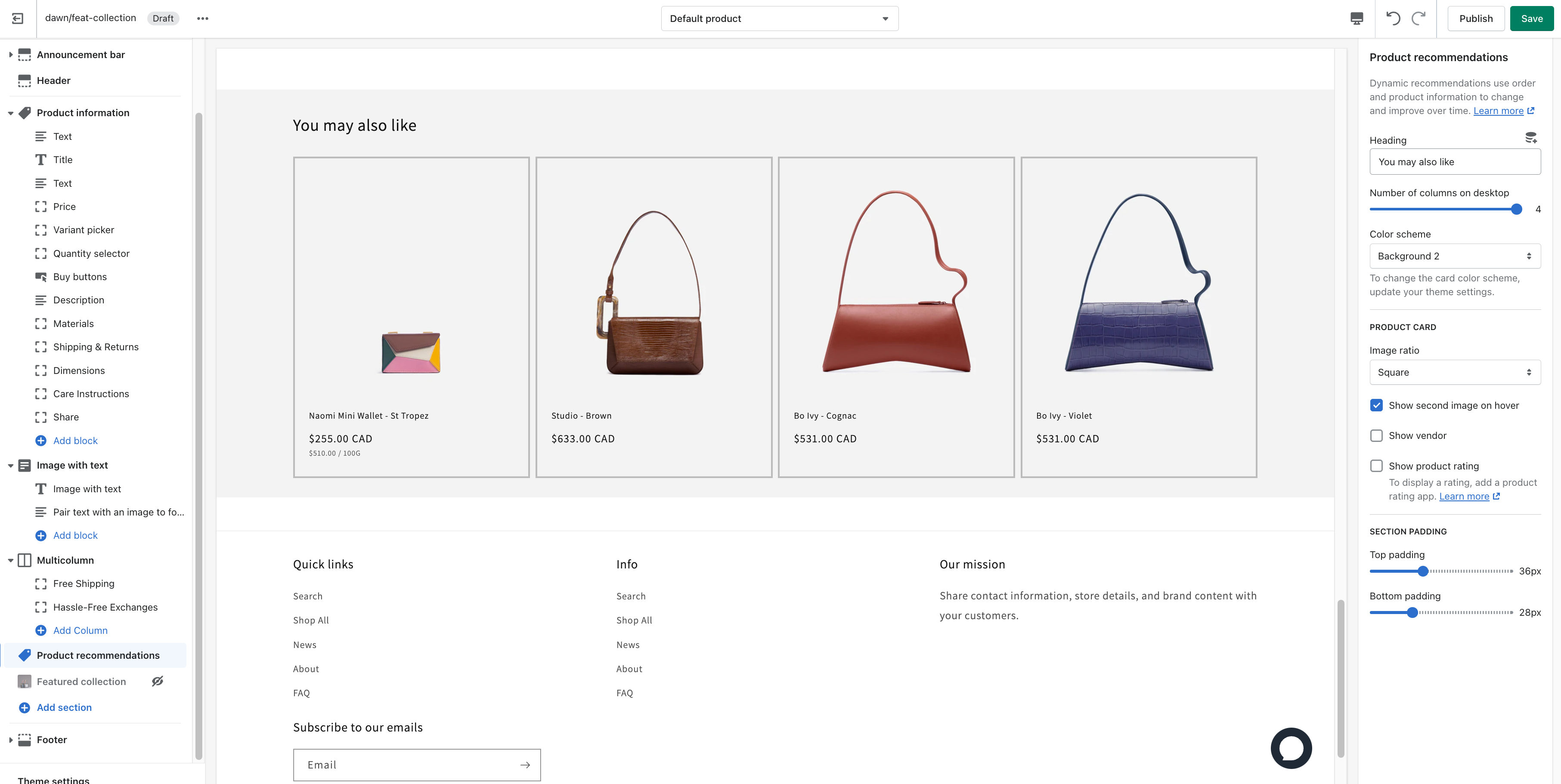 Product Recommendations: Enable swipe carousel · Issue #1400 · Shopify ...